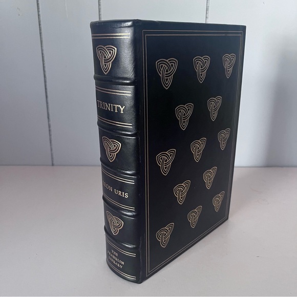 The Franklin Library | Other | Trinity By Leon Uris Leather Bound Book ...